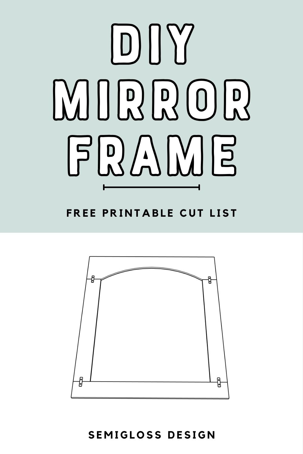 How to Make an Arched Mirror Frame for Your Builder Grade Mirrors