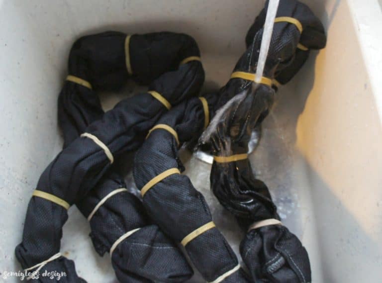 Henriksdal Hack: Dyeing Slipcovers in a Shibori Style