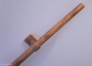 Super Easy DIY Stair Handrail Made from Copper Pipe - Semigloss Design