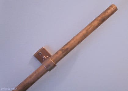 Super Easy DIY Stair Handrail Made from Copper Pipe - Semigloss Design