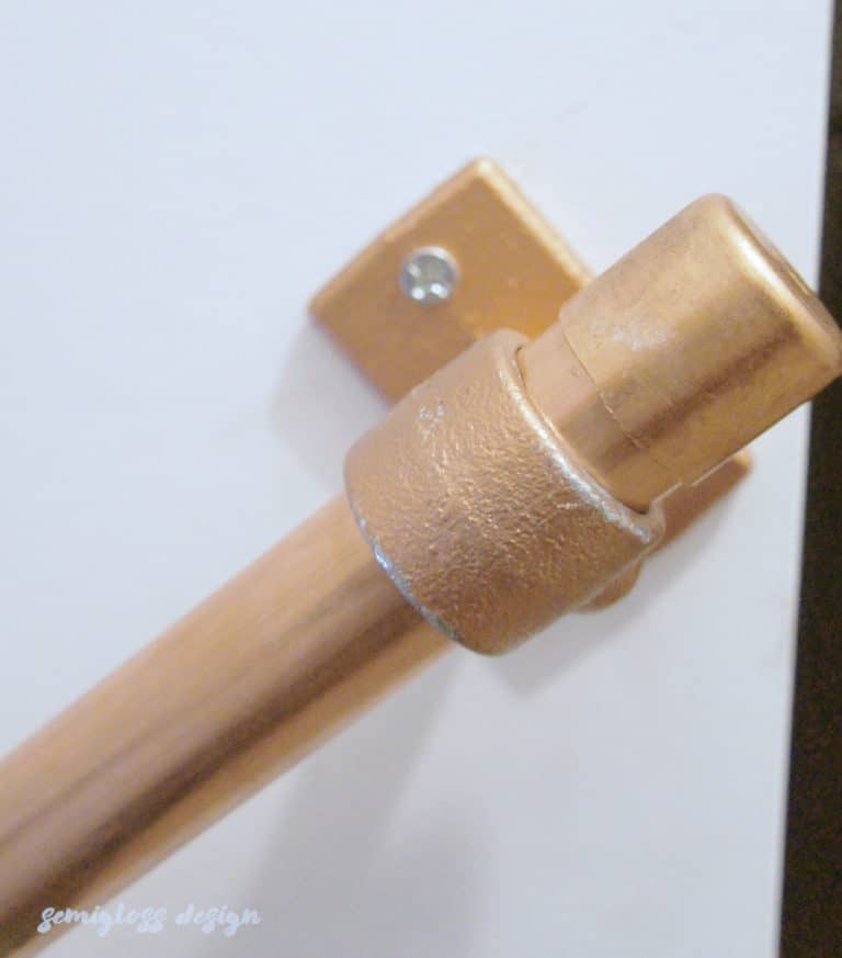 Super Easy DIY Stair Handrail Made from Copper Pipe - Semigloss Design