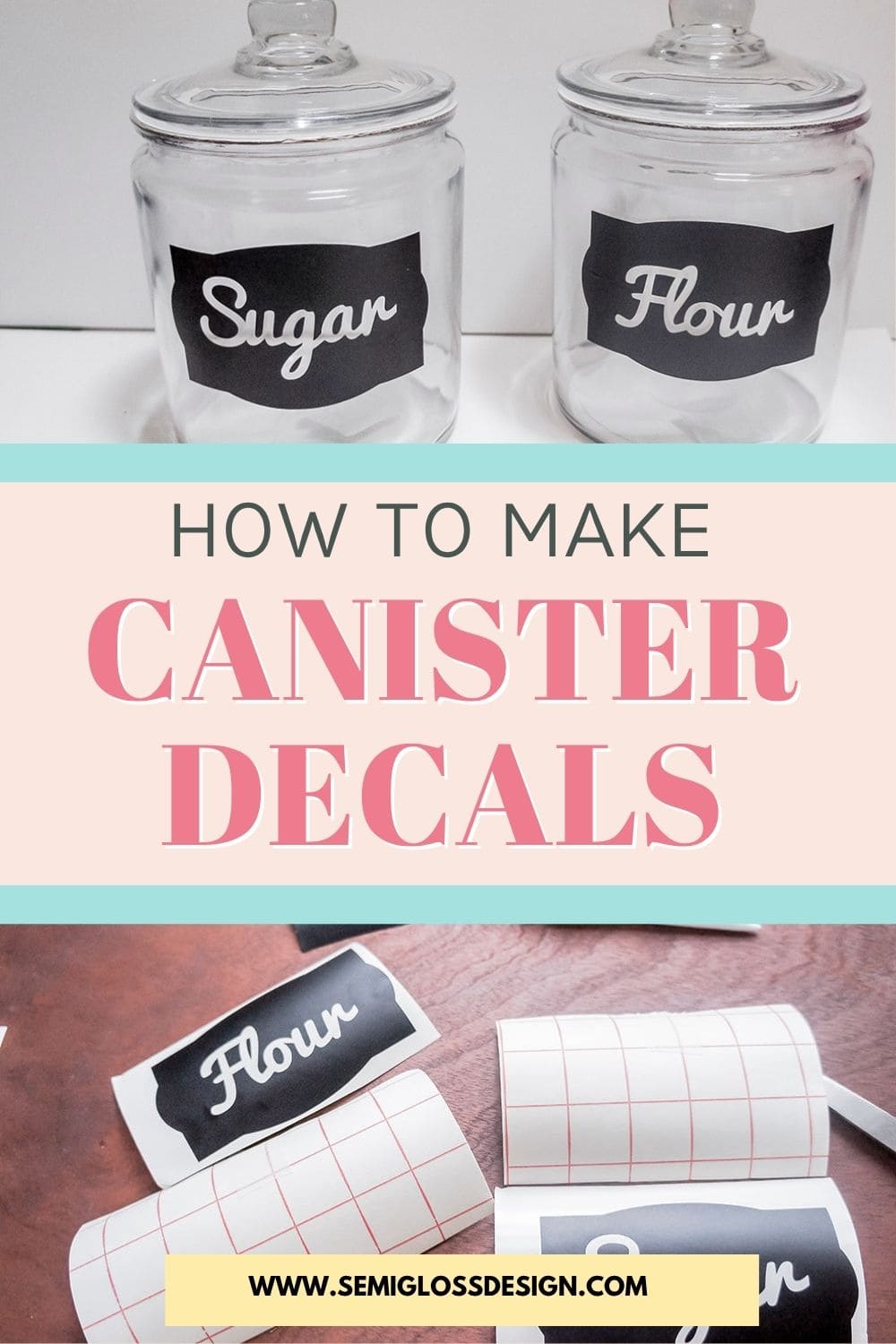 DIY Kitchen Canister Labels for Your Kitchen