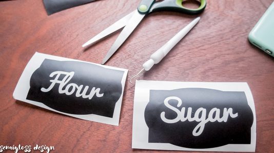 DIY Kitchen Canister Labels for Your Kitchen