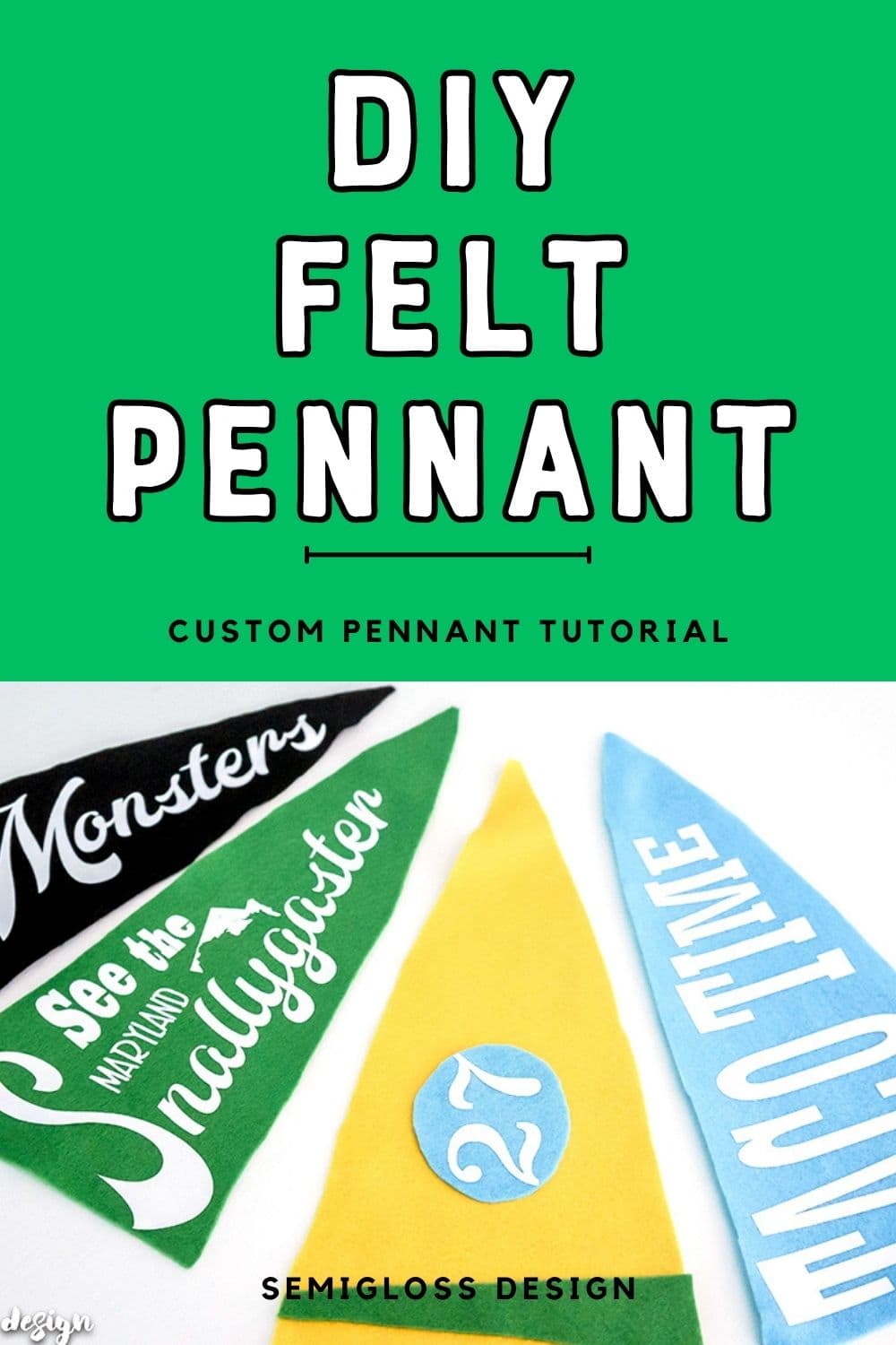 Learn How to Make Your Own Vintage Style Pennant