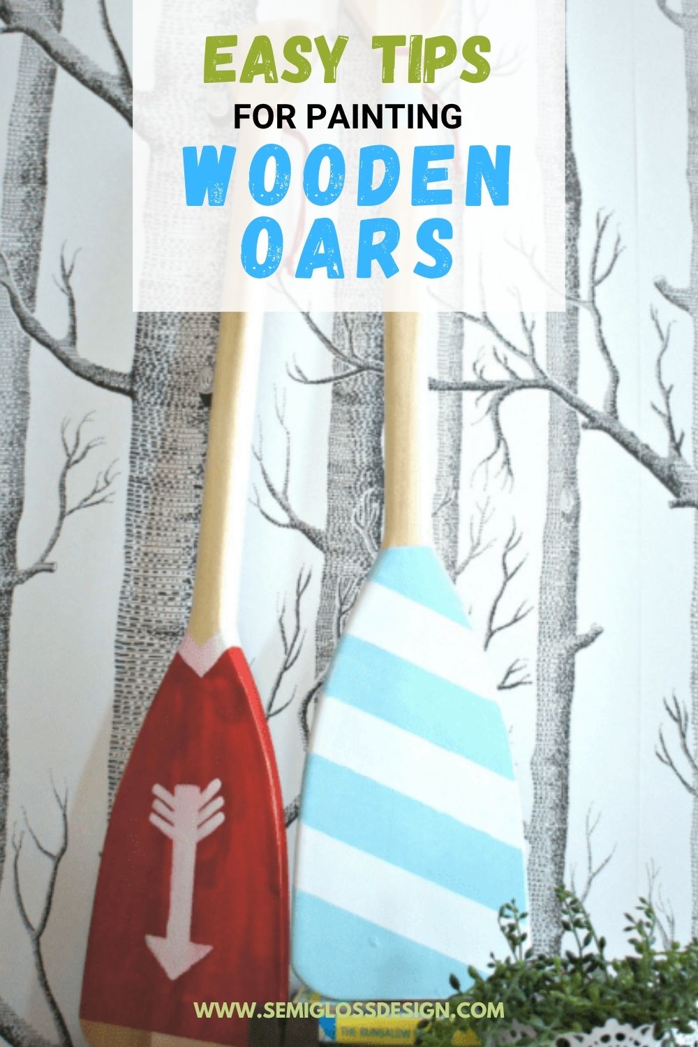 Instant Nautical Decor: Learn How to Make Painted Oars for Decoration
