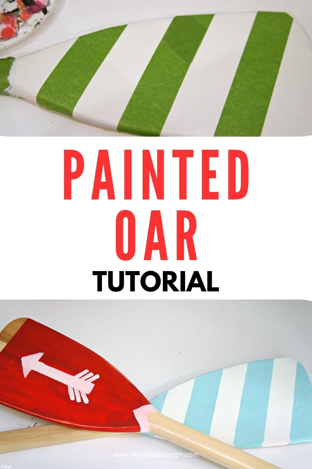 Instant Nautical Decor: Learn How to Make Painted Oars for Decoration
