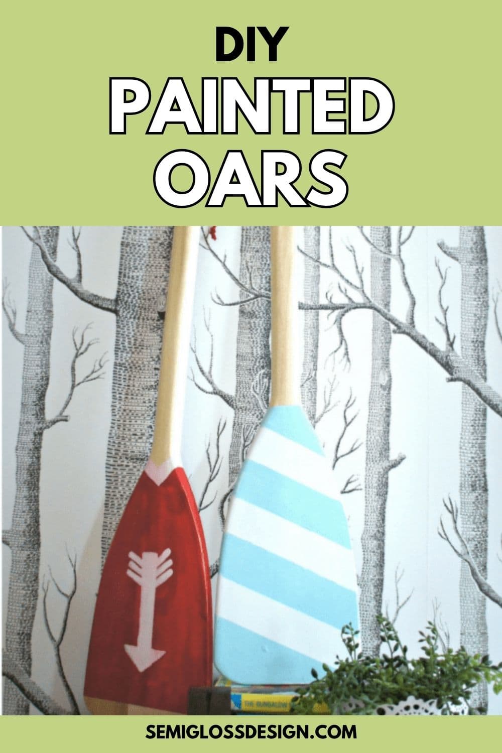 Instant Nautical Decor: Learn How to Make Painted Oars for Decoration