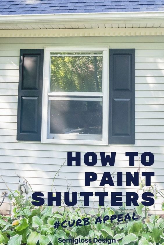 The Lazy Girl's Guide on How to Paint Shutters to Improve Curb Appeal