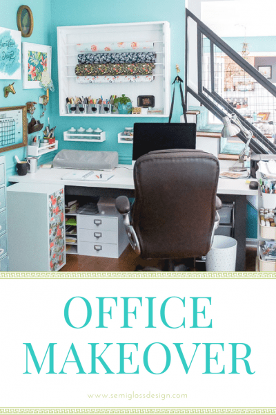 A Fun and Functional Living Room and Home Office Makeover Reveal