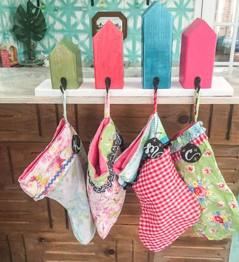 The Cutest Wooden House DIY Stocking Holder! : So Sturdy!