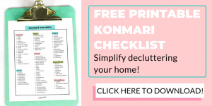Lessons Learned while Tidying Up Using the KonMari Method