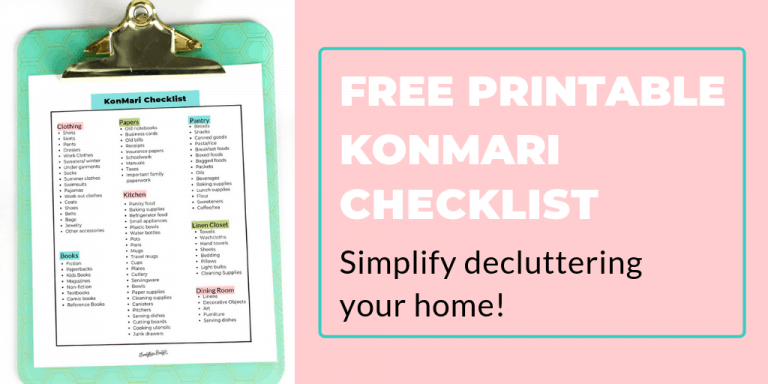 Lessons Learned while Tidying Up Using the KonMari Method