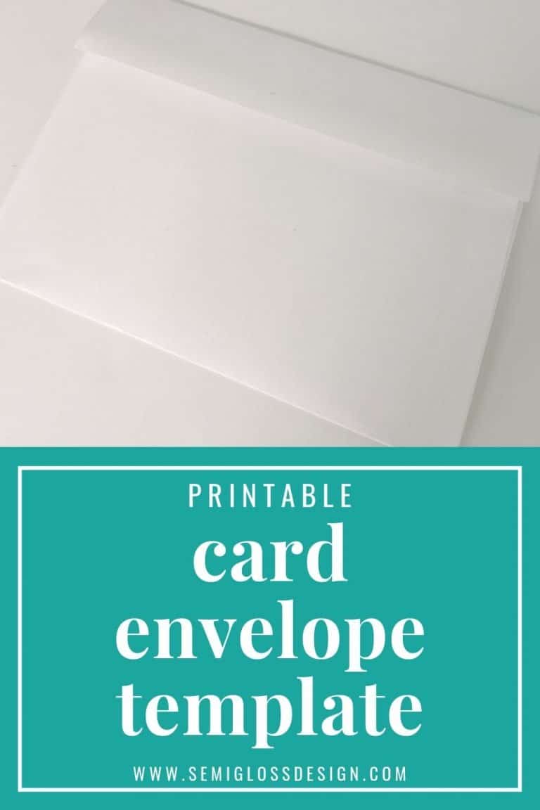 How to Make an Envelope for a Card - Semigloss Design