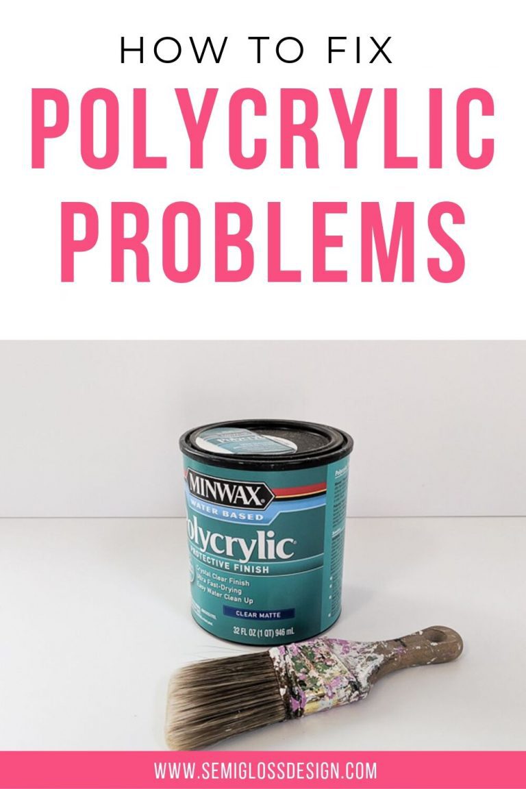 How to Apply Polycrylic Without Streaks - Semigloss Design