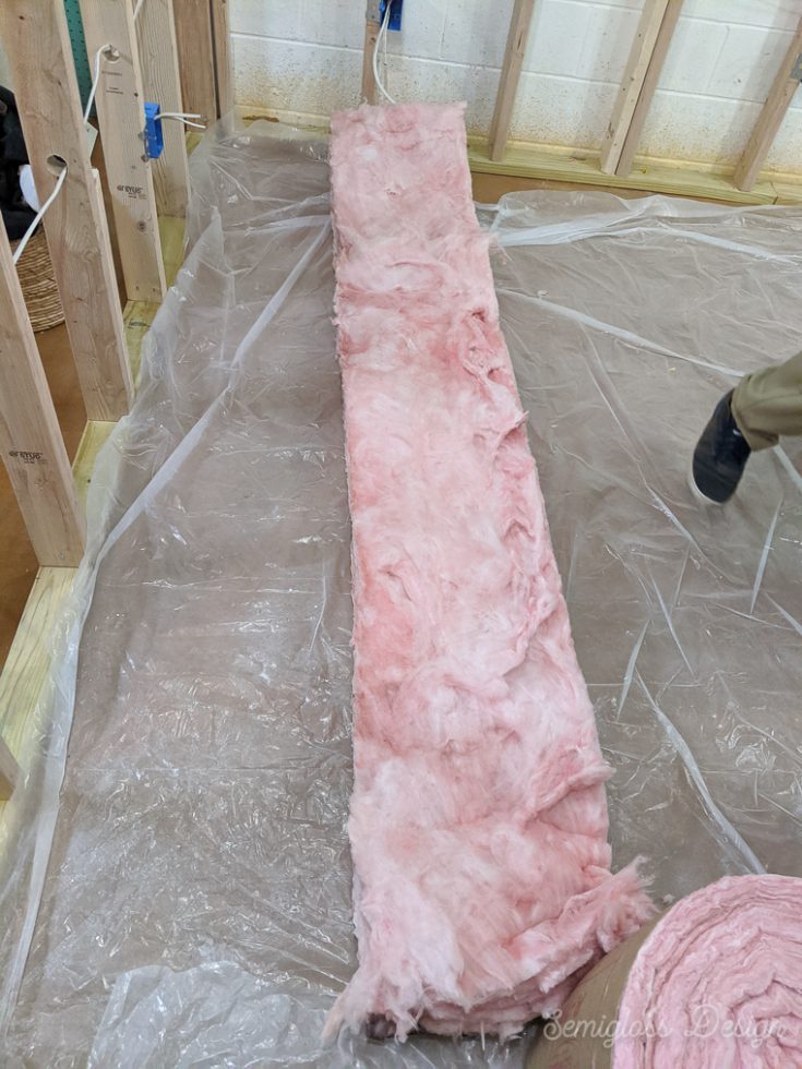 Insulating Basement Walls with Fiberglass Batting - Semigloss Design