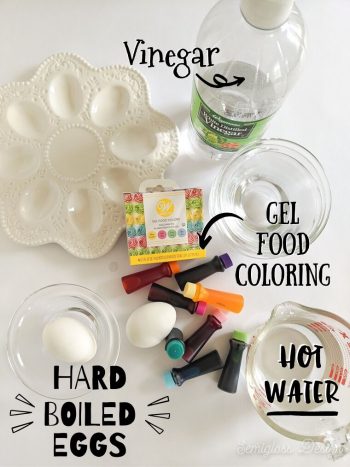 How to Dye Eggs with Food Coloring: Color Blocked Eggs