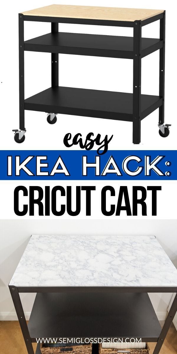 IKEA Bror Hack: Cricut Storage Cart - Semigloss Design