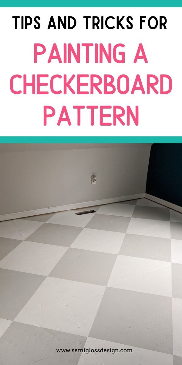 How to Paint a Checkerboard Floor - Semigloss Design
