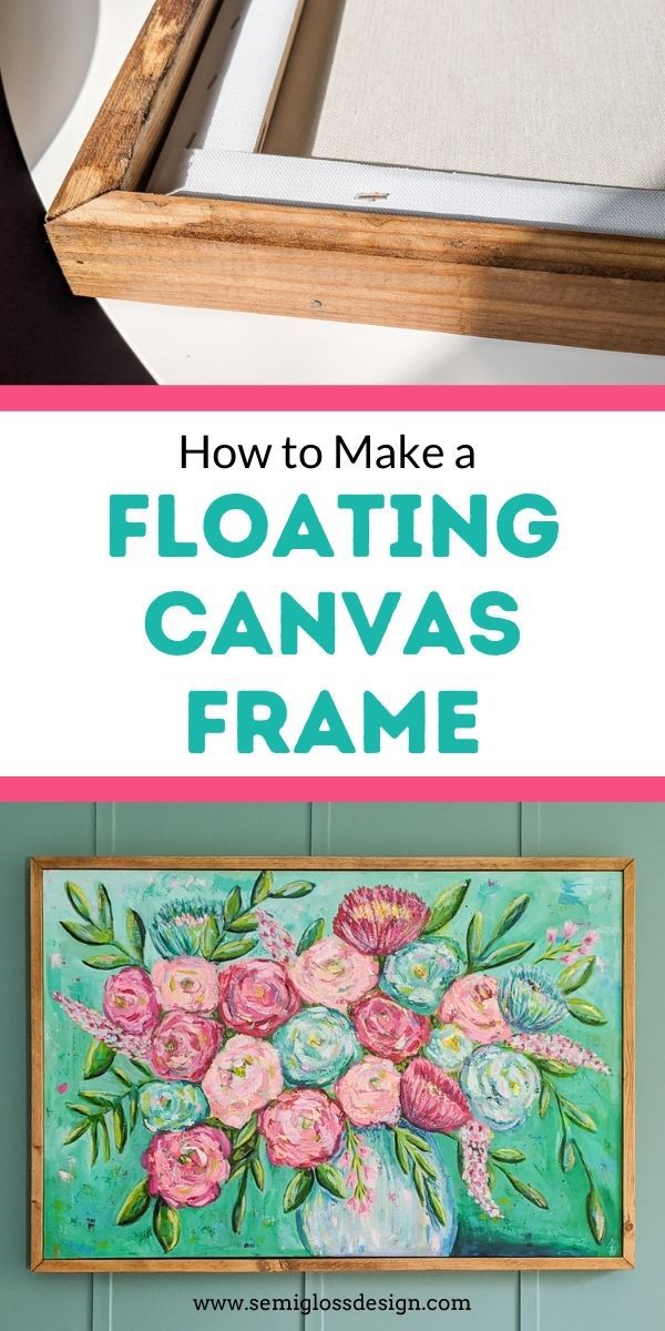 The Easiest DIY Canvas Frame - Semigloss Design