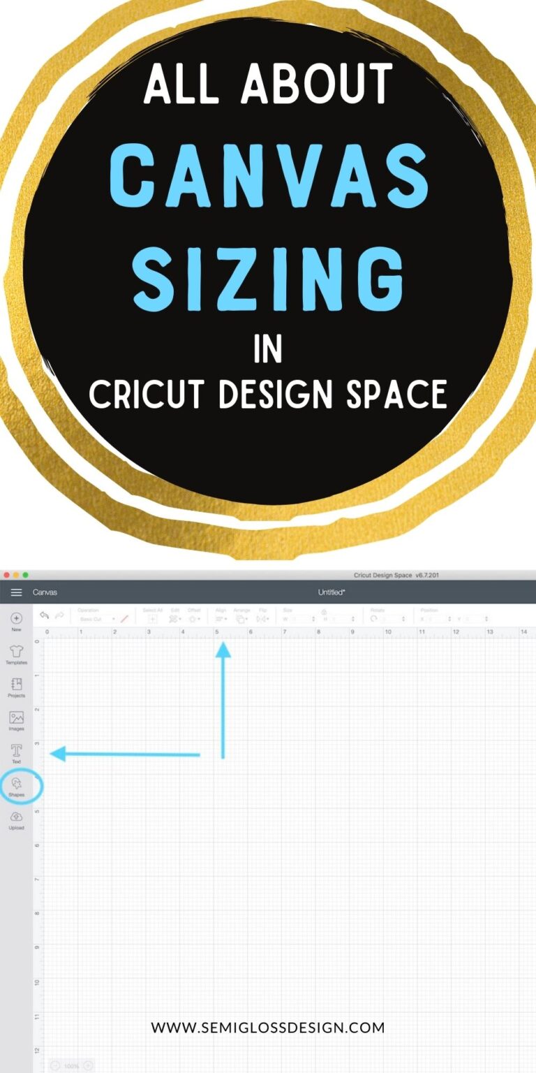 How to Set the Canvas Size in Cricut Design Space - Semigloss Design