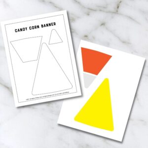 Easy to Make Felt Candy Corn Banner - Semigloss Design