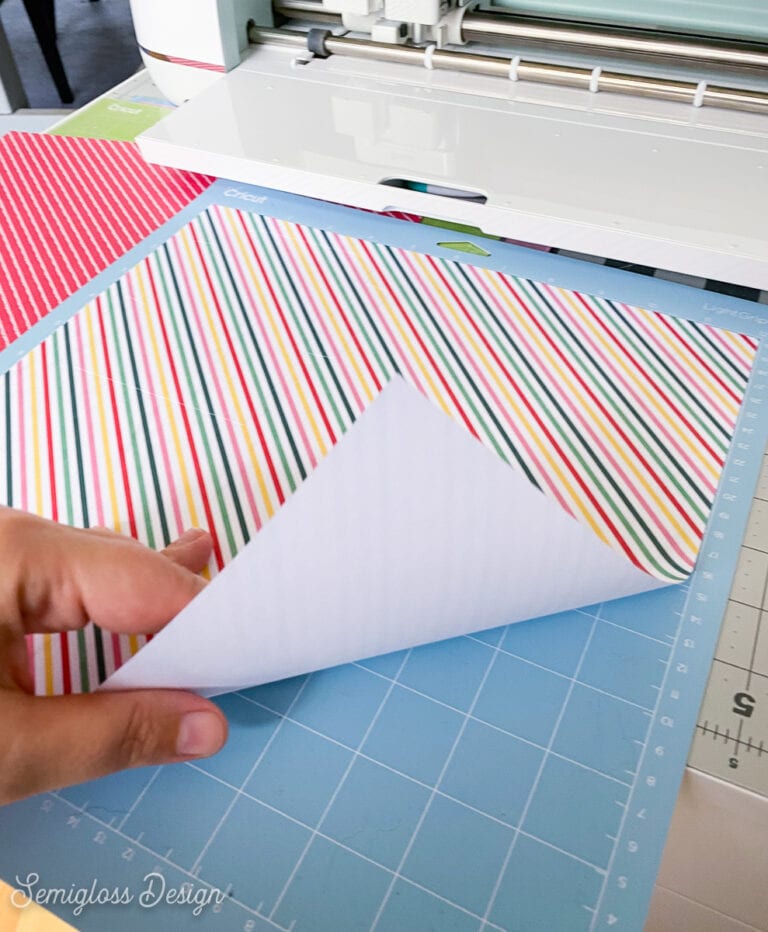 How to Cut Scrapbook Paper with a Cricut - Semigloss Design