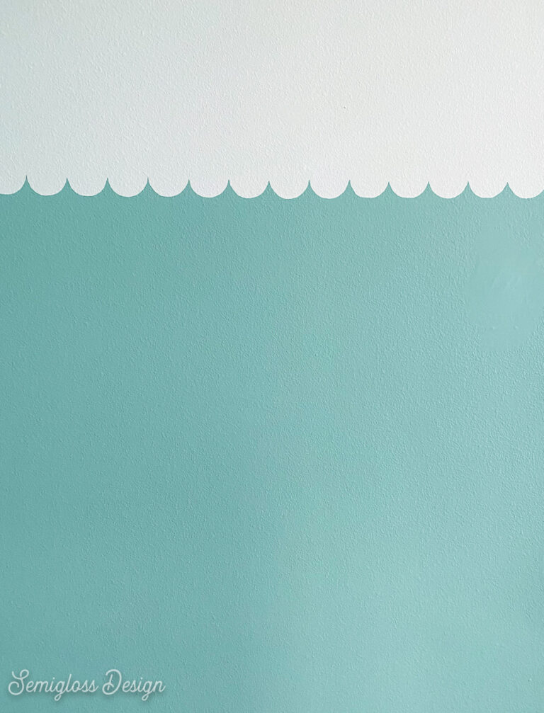 How to Paint a Scalloped Wall - Semigloss Design