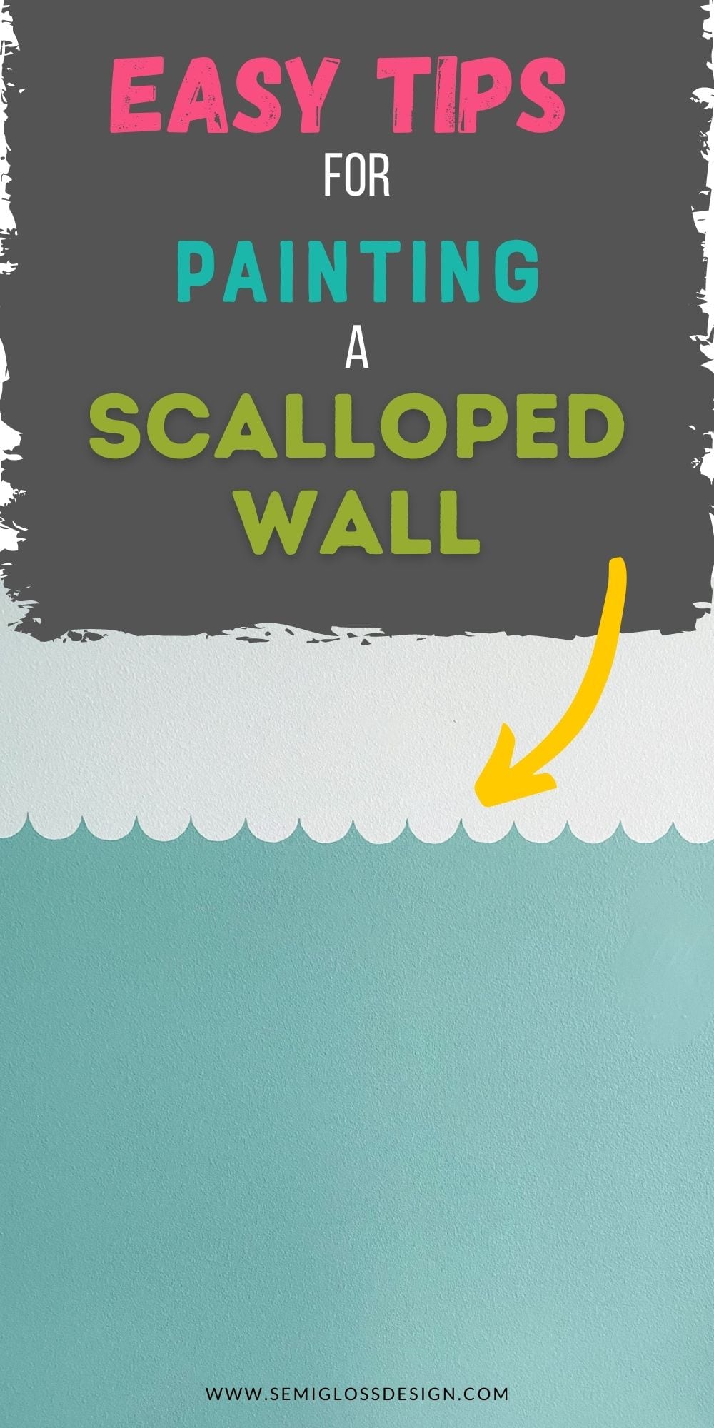 How to Paint a Scalloped Wall - Semigloss Design