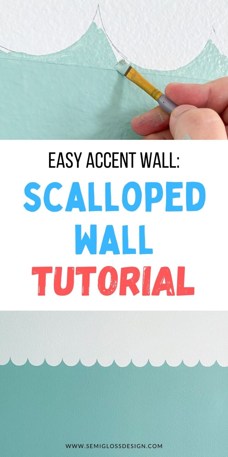 How to Paint a Scalloped Wall - Semigloss Design