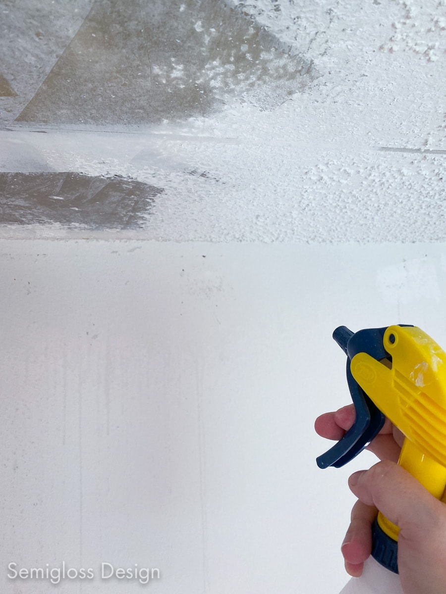 DIY Popcorn Ceiling Removal - Semigloss Design