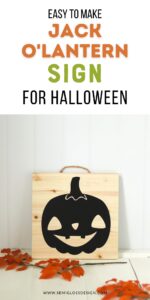 Make a Jack O'Lantern Sign for Halloween - Semigloss Design
